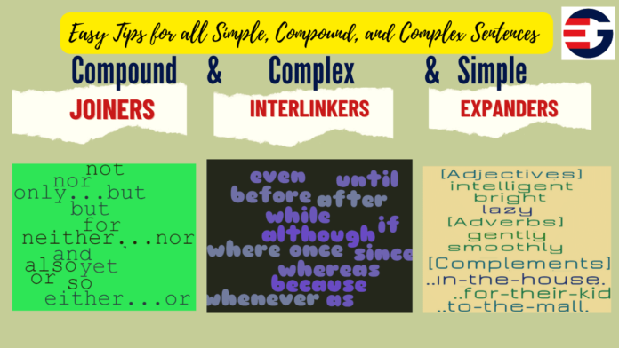 14 Simple Compound and Complex Sentences Worksheet Sets - English ...
