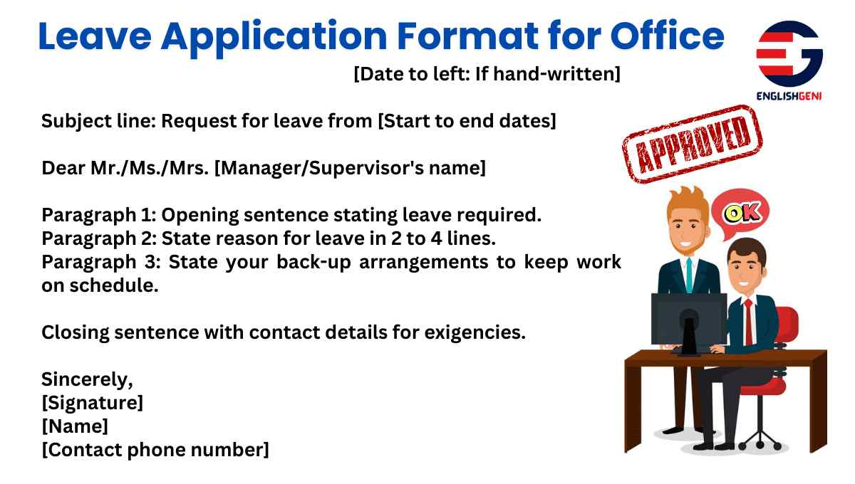 Leave Application for Office: 7 Situations, Legalities, and Sample ...
