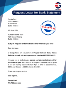 Cheque Book Request Letter and Bank Statement Request Easy Formats and ...